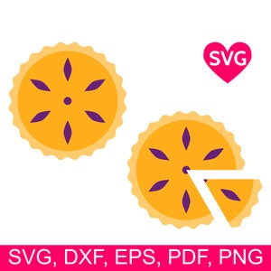 Blueberry Pie SVG Files for Cricut and Silhouette, Blueberry Pie Slice ...