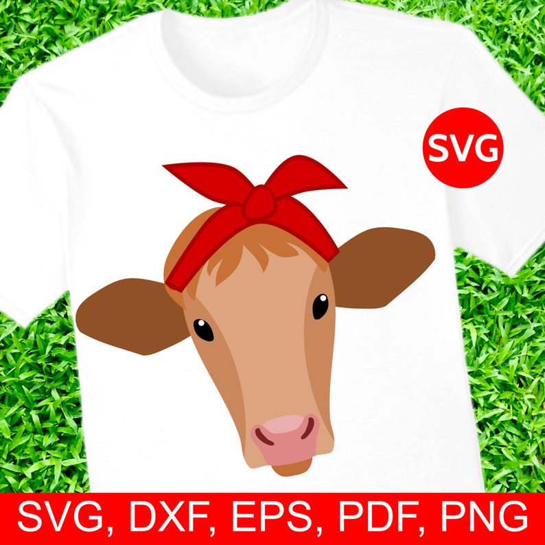 Heifer SVG File Heifer Cow With Bandana SVG Heifer Shirt SVG | Etsy