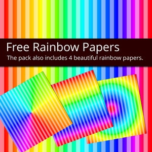 Vertical Stripes Digital Paper Pack, 250 Colors Vertical Stripes ...