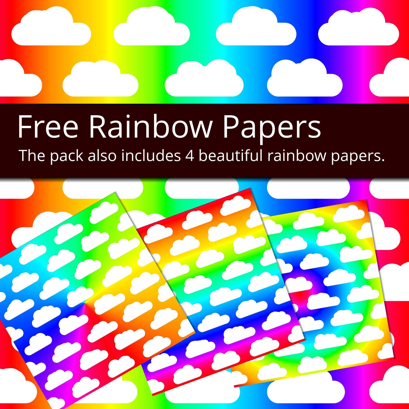 Clouds Digital Paper Pack 250 Colors Digital Paper Cloud - Etsy