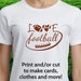 Love Football SVG Design SVG Football Love Cut File for Cricut ...