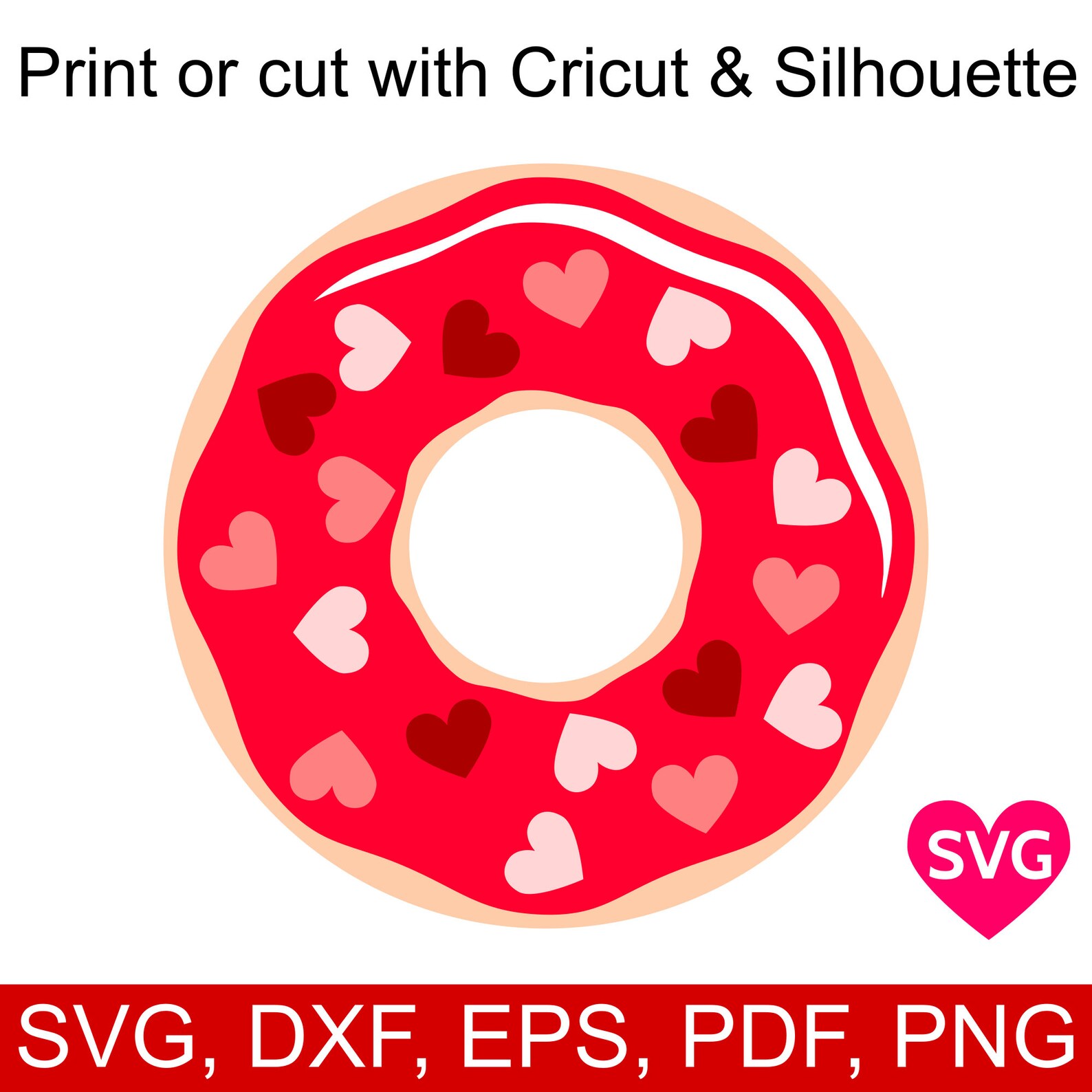 6 Donuts SVG Files for Cricut Doughnuts SVG Bundle Donut SVG | Etsy