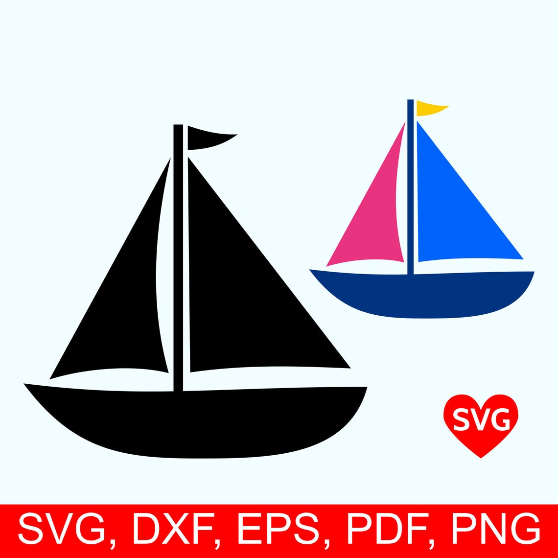 Sailboat SVG File Sailing SVG file for Cricut Sailboat | Etsy