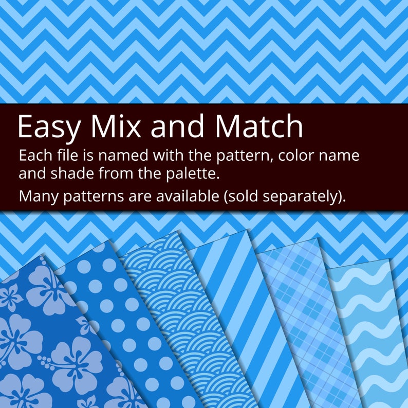 Chevron Digital Paper Pack 250 Colors Chevron Scrapbook Paper | Etsy