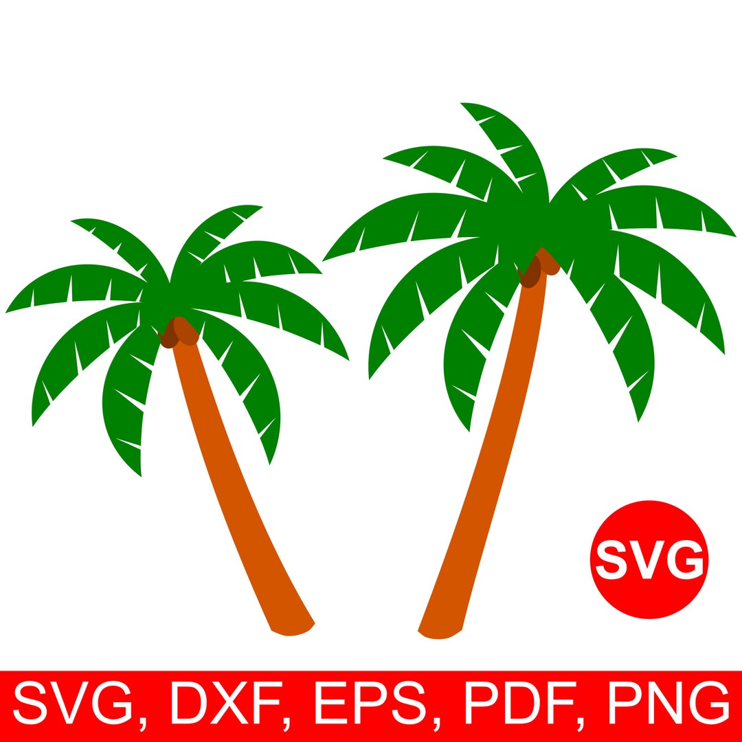Palm Tree SVG File for Cricut, Palm Tree Clipart, Palm Tree DXF, Palm ...