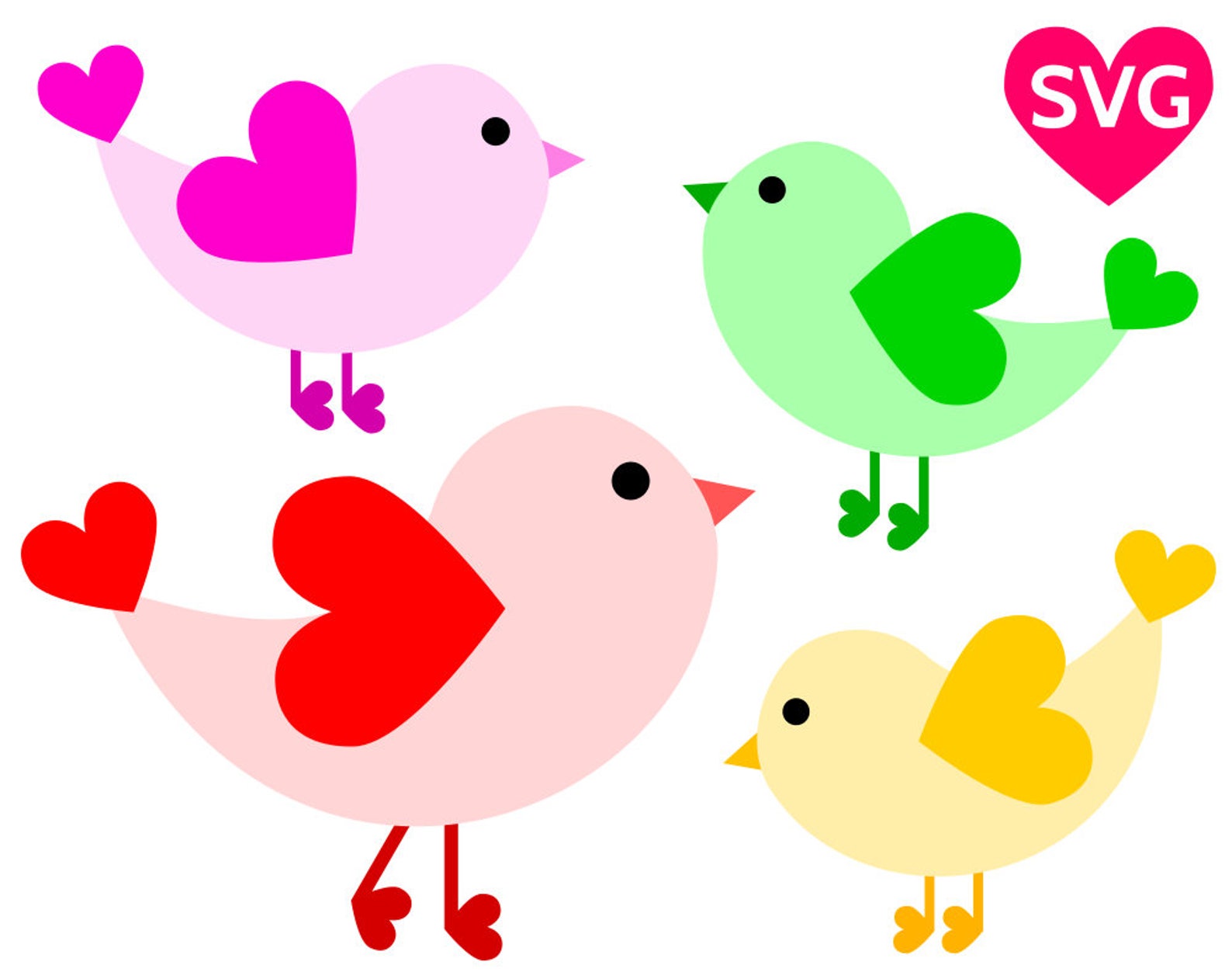 Bird SVG File Birds SVG Files for Cricut & Silhouette Bird - Etsy