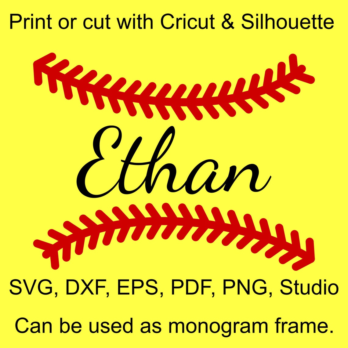 Softball Stitches SVG Files, Softball Laces SVG File for Cricut ...