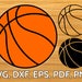 SVG Basketball Ball Cut File Optimized for Cricut & Silhouette - Basket ...