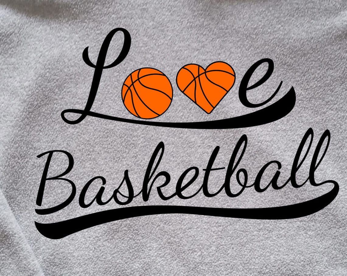 Love Basketball SVG Design SVG Basketball Love Cut File for | Etsy