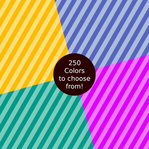 Diagonal Stripes Digital Paper Pack, 250 Colors Diagonal Stripes ...