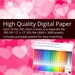 Hearts Bokeh Digital Paper Pack, 250 Colors Bokeh Heart Digital Paper ...