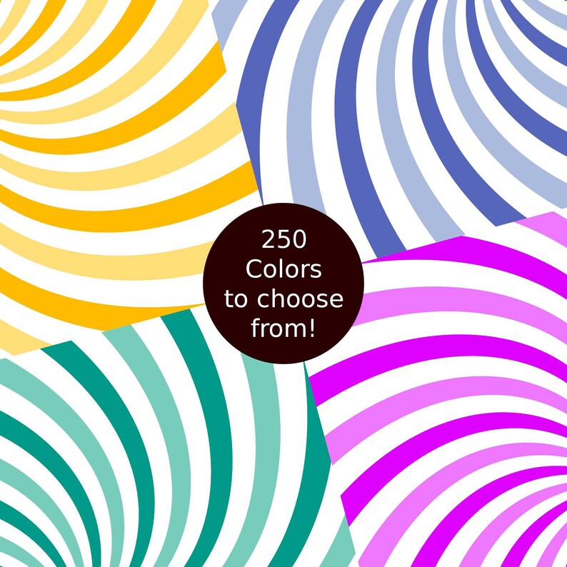 Twisted Starburst Digital Paper Pack 250 Rainbow Colors - Etsy