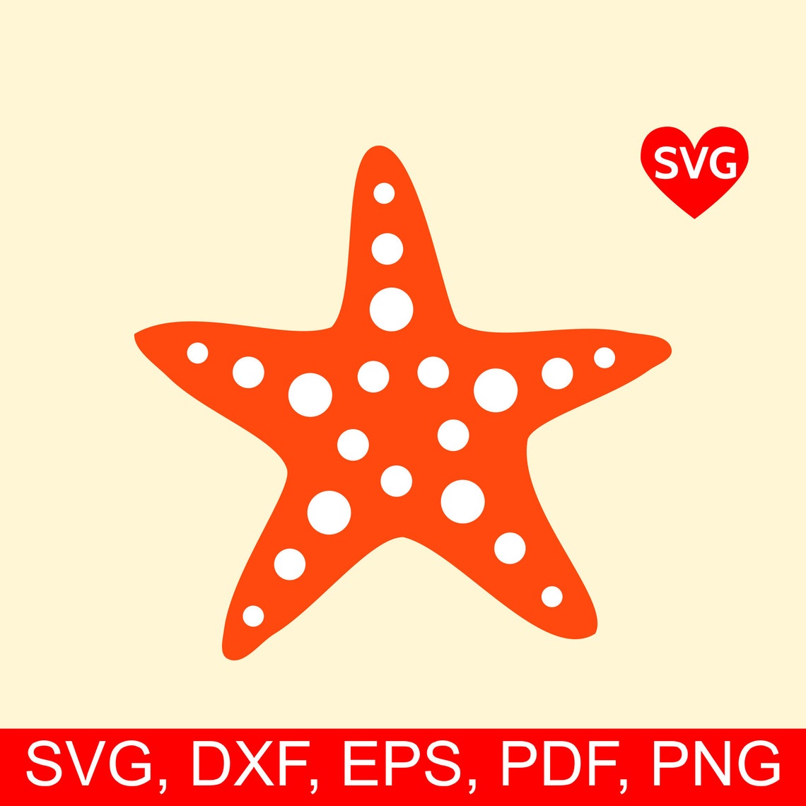 Starfish SVG File Star Fish SVG File for Cricut Beach | Etsy Canada