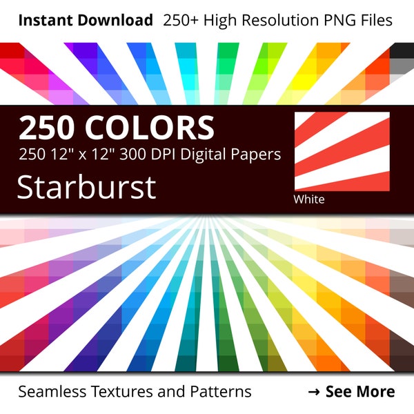 Rainbow Starburst - Etsy