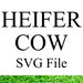 Heifer SVG File Heifer Cow With Bandana SVG Heifer Shirt SVG - Etsy