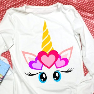 SVG Love Unicorn Face With Hearts, Valentine's Day SVG, Unicorn Head ...