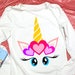 SVG Love Unicorn Face With Hearts, Valentine's Day SVG, Unicorn Head ...