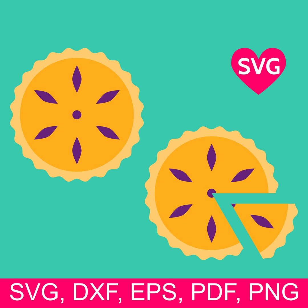 Blueberry Pie SVG Files for Cricut and Silhouette, Blueberry Pie Slice ...