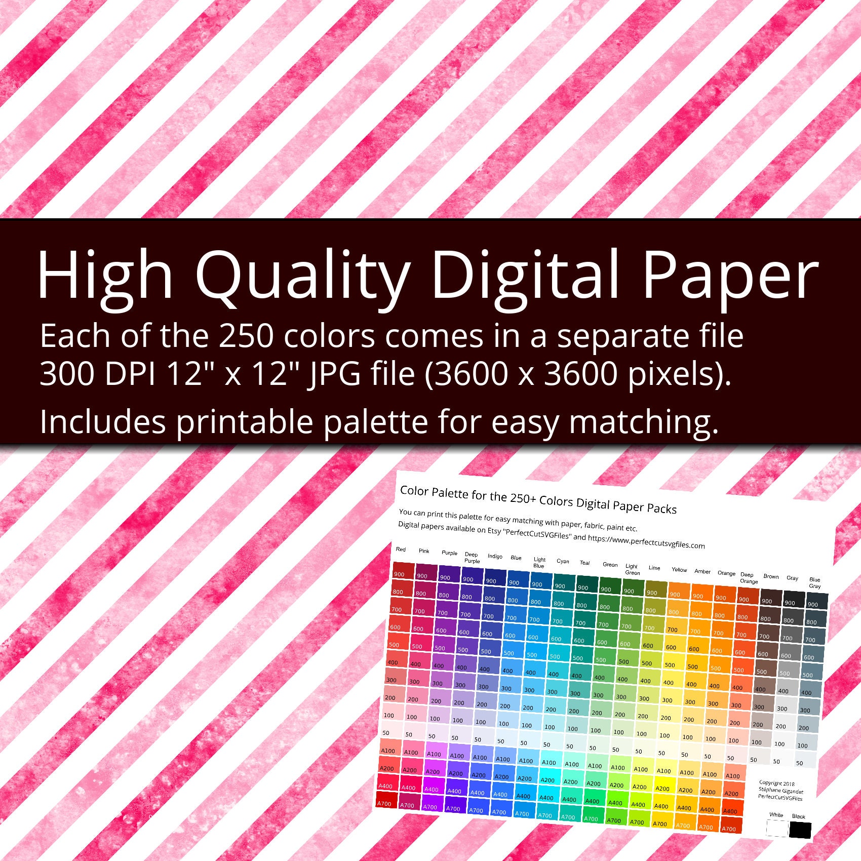 Watercolor Diagonal Stripes Digital Paper Pack 250 Geometric - Etsy