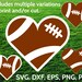 7 Sports Hearts SVG Files for Cricut & Silhouette Heart Ball - Etsy