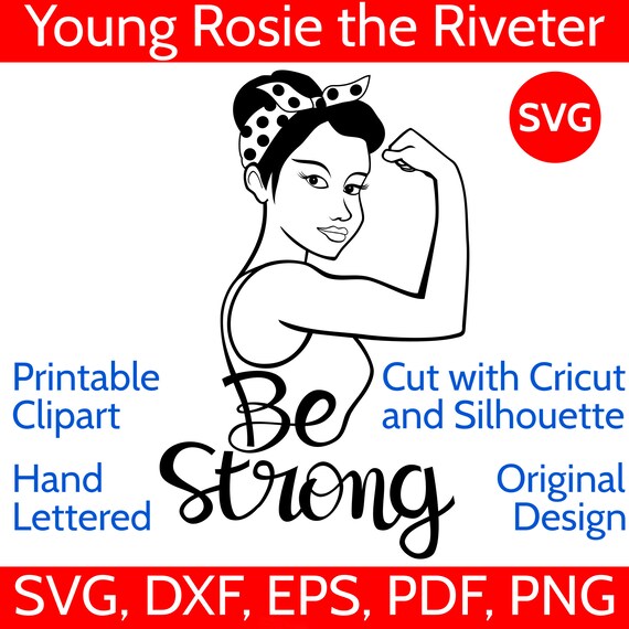 Be Strong SVG File Strong Girl Clipart Strong Woman SVG | Etsy