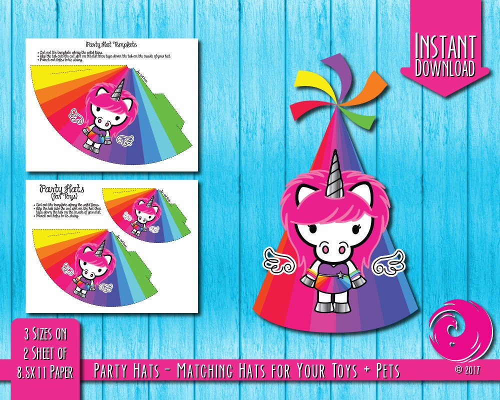 INSTANT DOWNLOAD: Magical Unicorn Rainbow Birthday Party Celebration ...