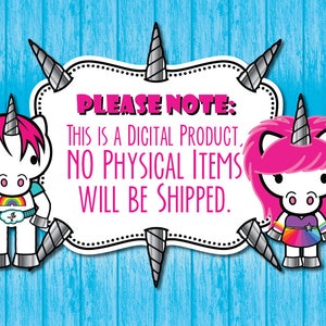 INSTANT DOWNLOAD - Editable: Magical Unicorn Rainbow Birthday Party ...