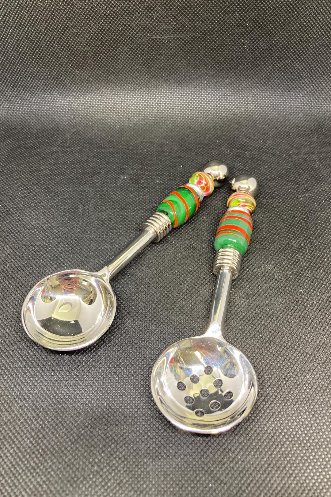 Serving Spoon Set, Salsa Spoon, Appetizer Spoon, Beaded Spoon - Etsy