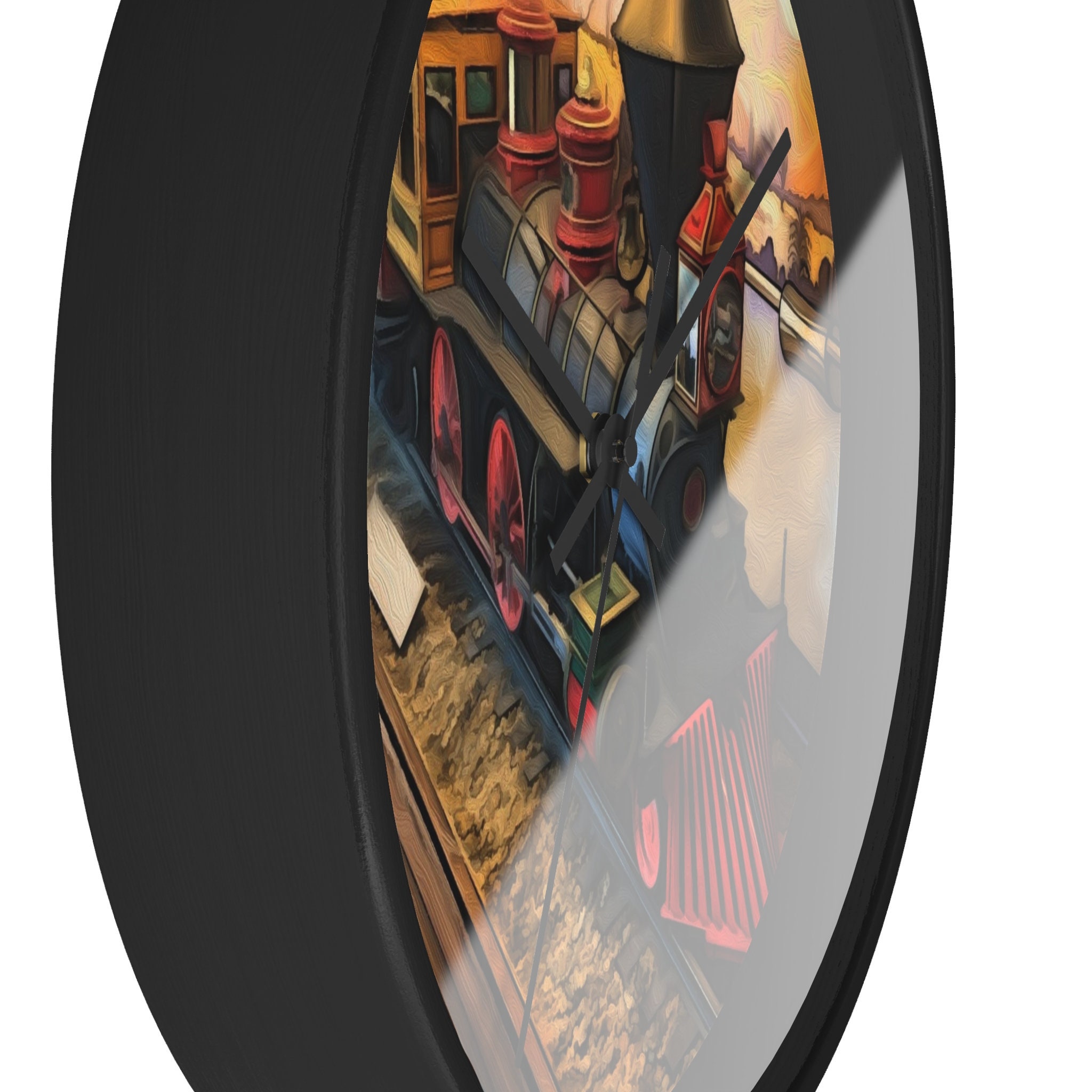 Wall Clock Painting of Disneyland Resort Main Street Railroad - Etsy