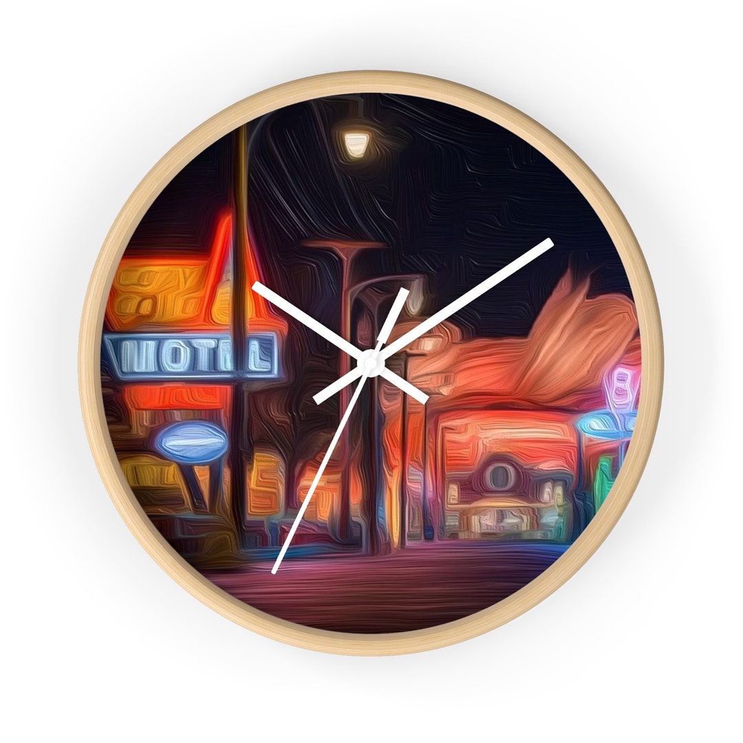 Wall Clock Painting of Disneyland Resort DCA Radiator Springs Land Ride ...