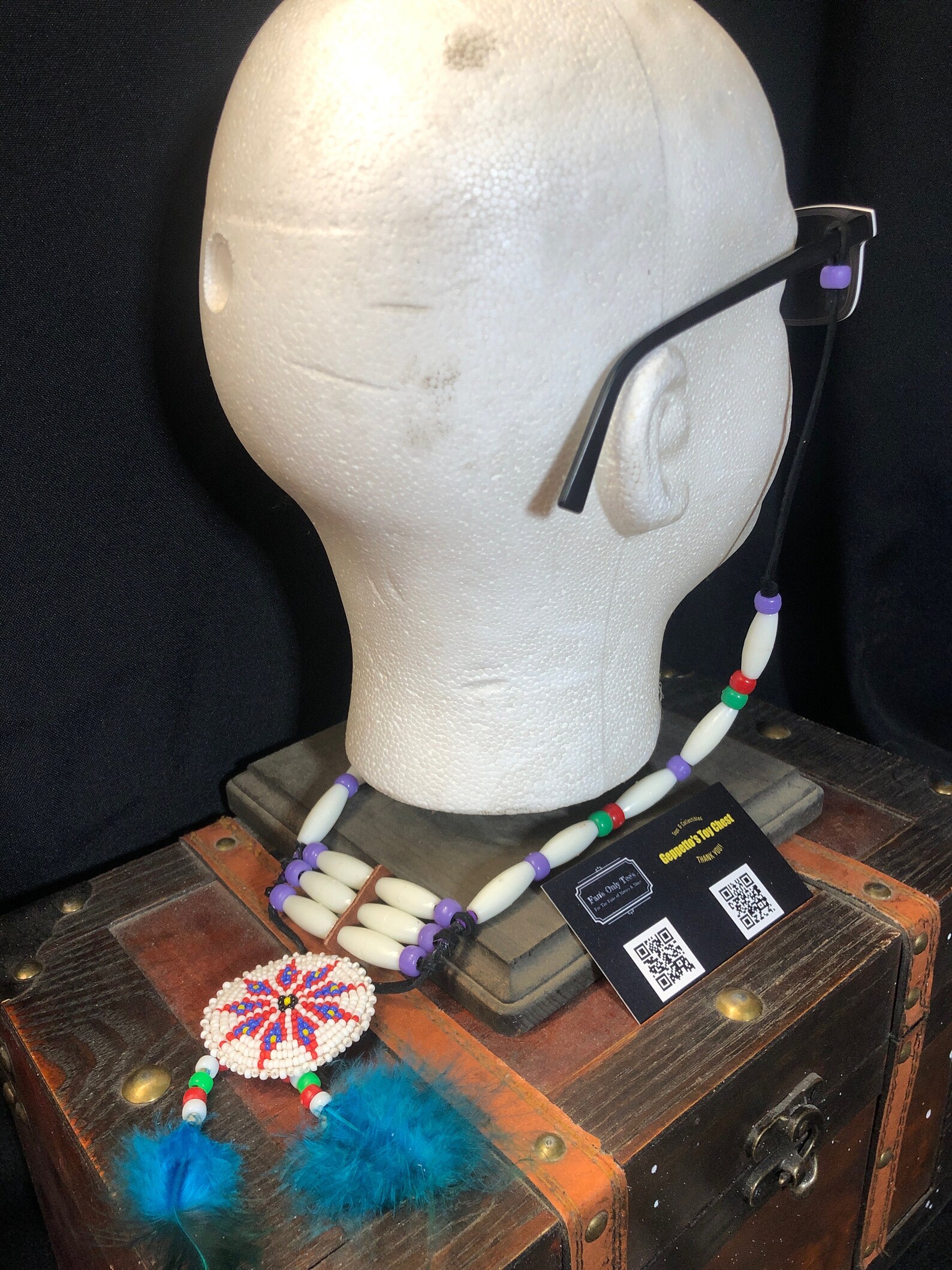 Native American Eyeglass Holder 18” Inches - Etsy