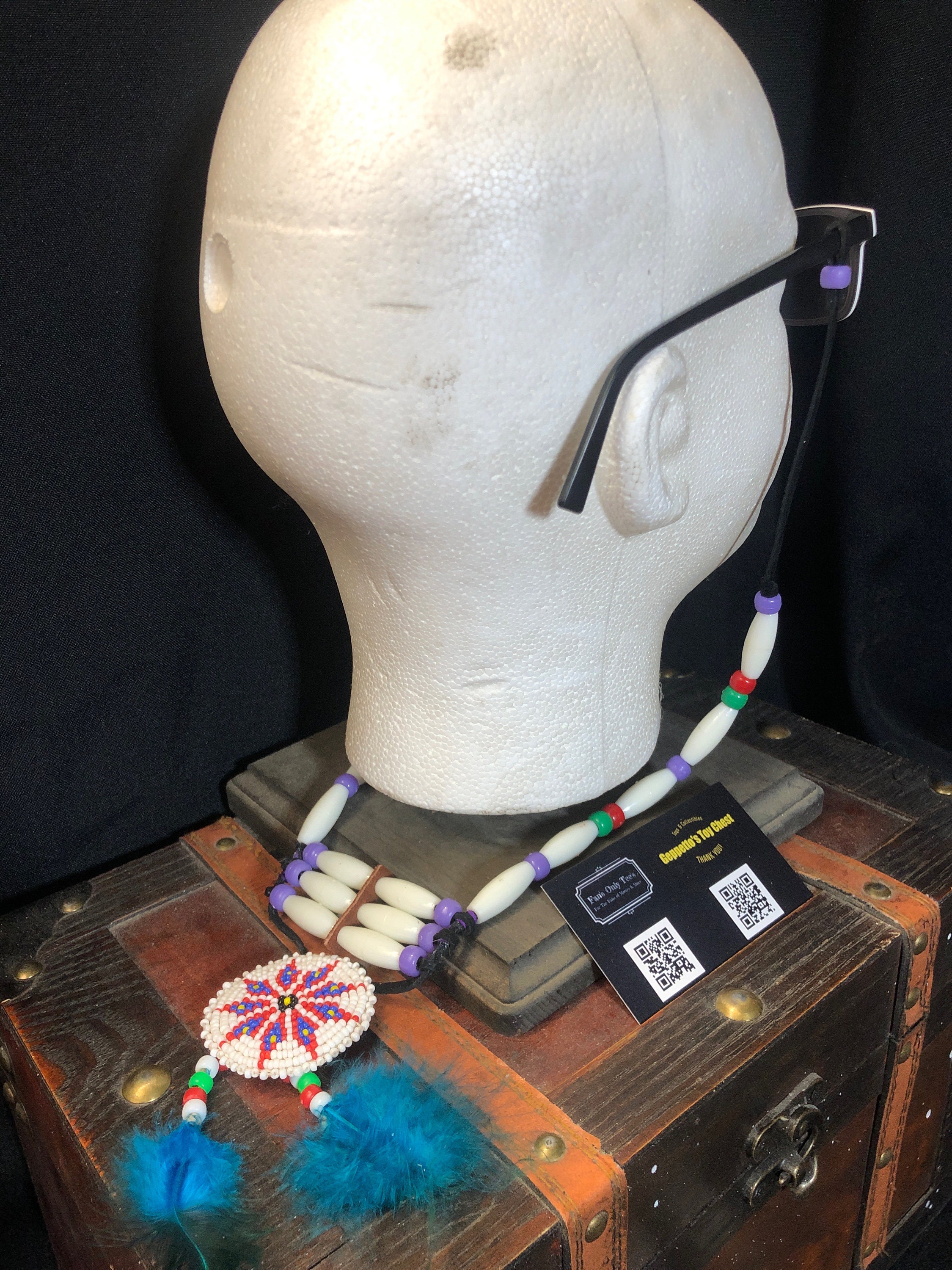 Native American Eyeglass Holder 18” Inches - Etsy