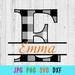 Split Monogram SVG for Cricut, Letter E Monogram Print for T-shirt ...