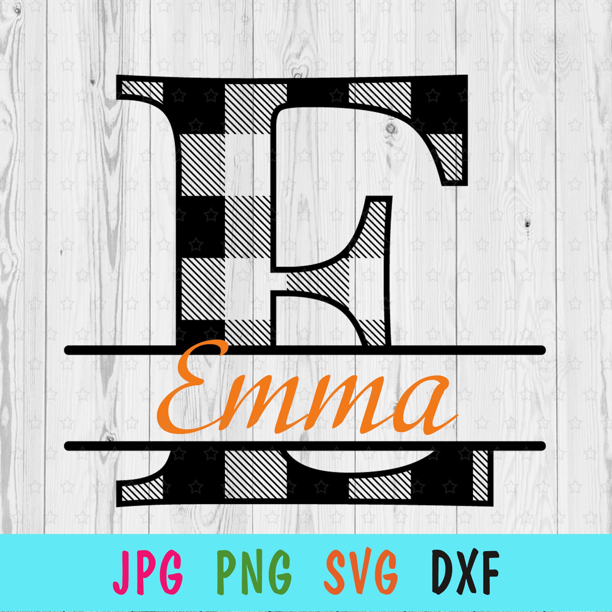 Split Monogram SVG for Cricut Letter E Monogram Print for - Etsy UK