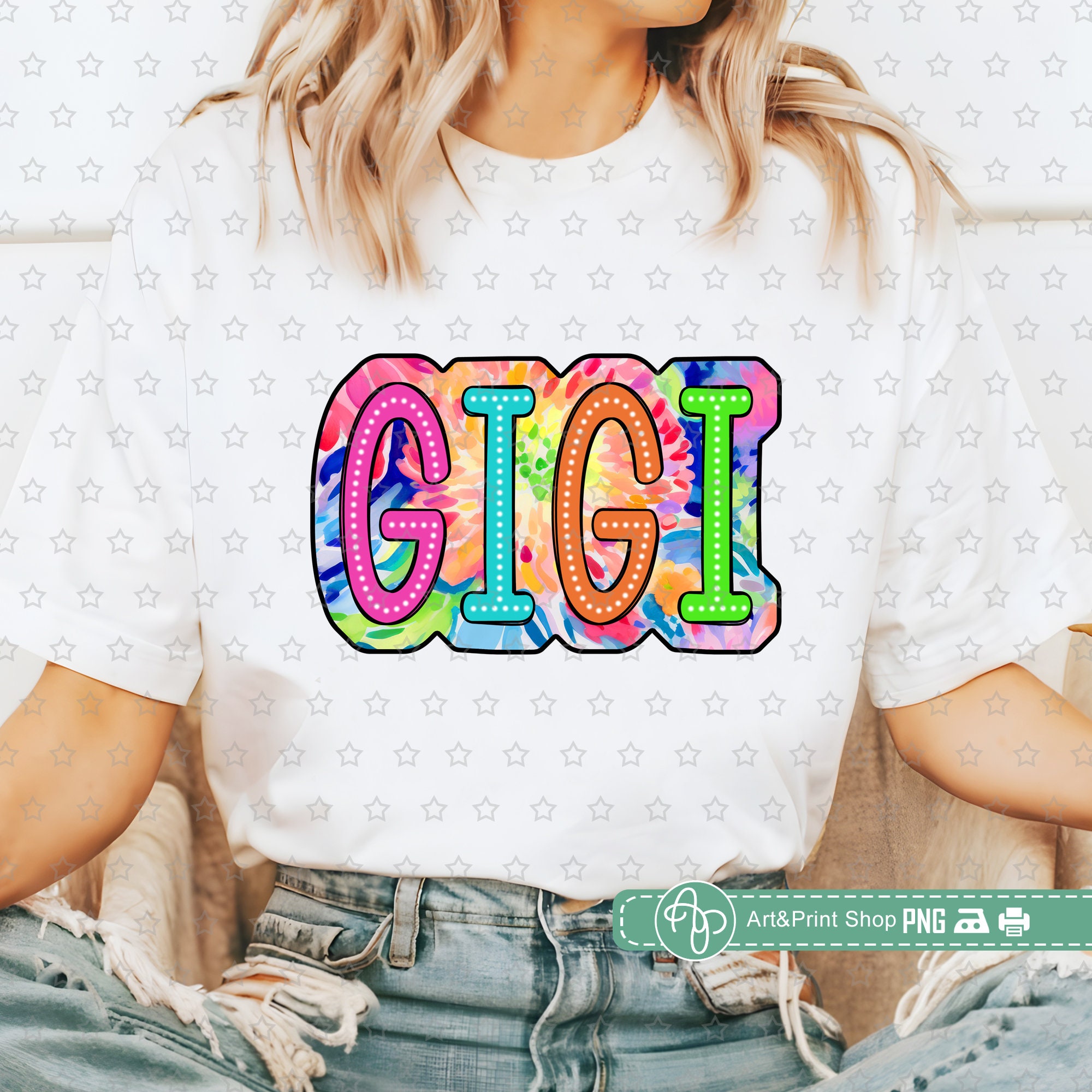 Gigi Png, Bright Paisley Floral Png, Floral Gigi Png, Bright Doodle Png ...