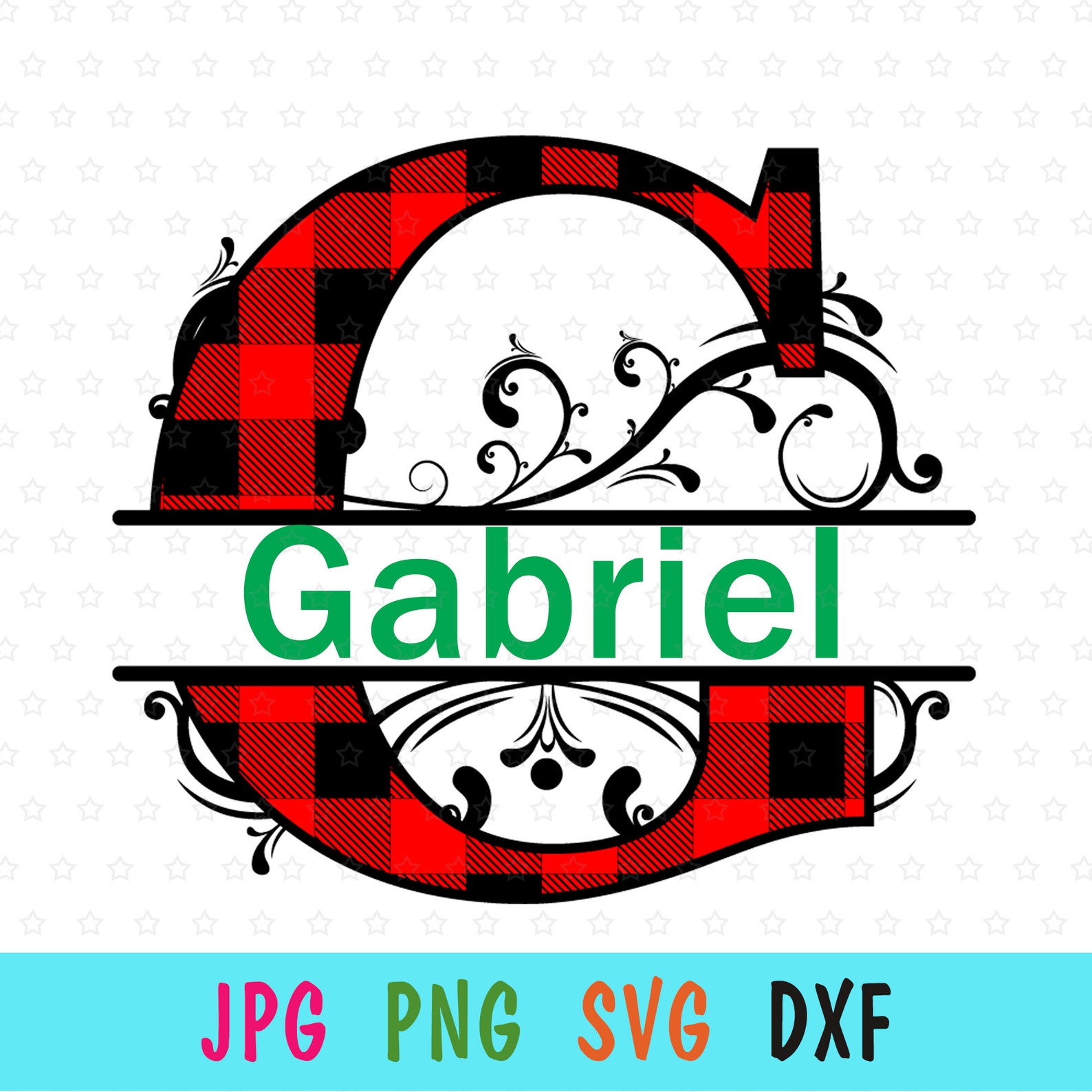 Split Monogram SVG for Cricut, Letter G Monogram Print for T-shirt ...