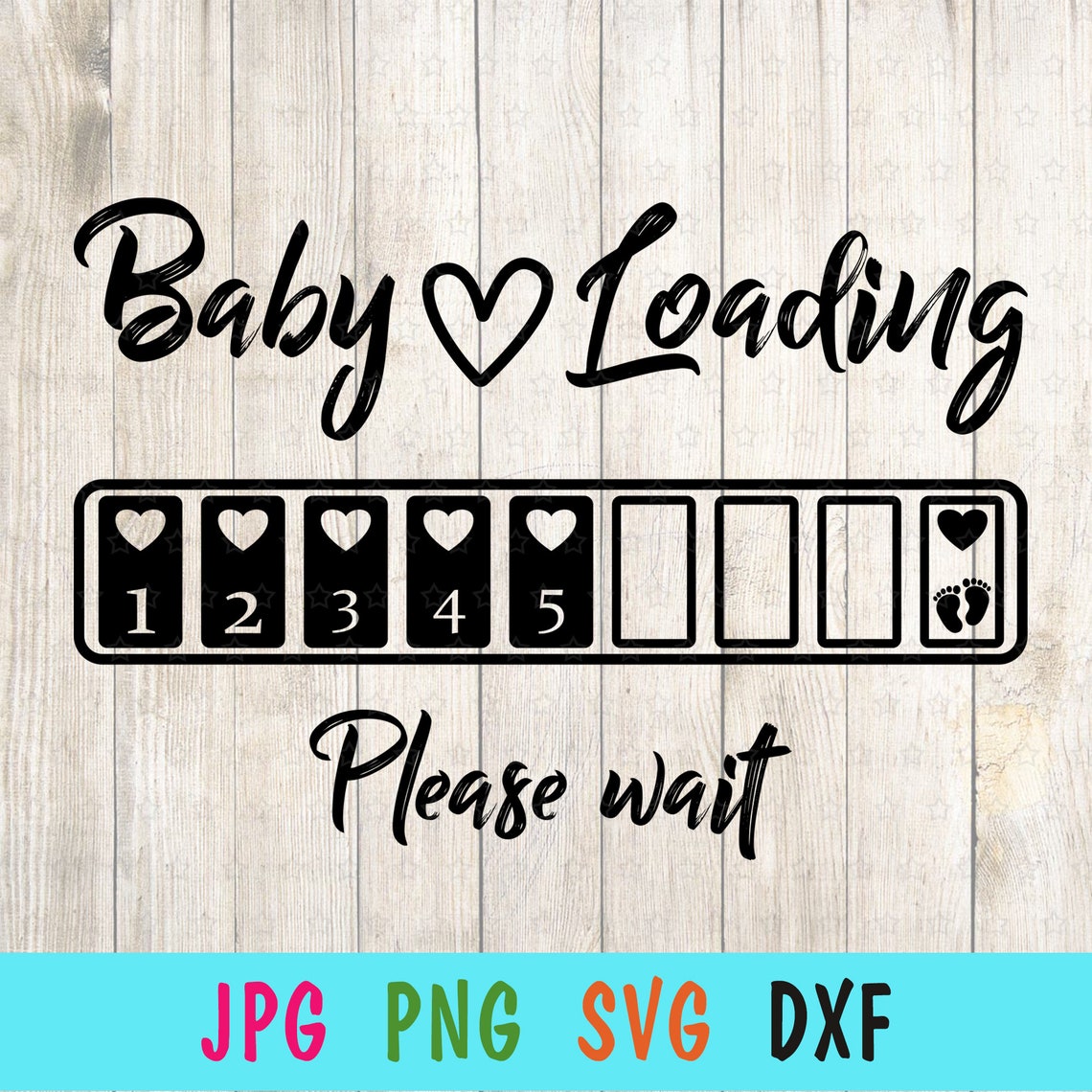 Baby Loading Svg for Cricut Pregnancy Mom Print for T-shirt - Etsy