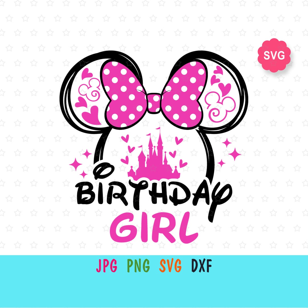 Birthday Girl Svg for Cricut, Mini Birthday Svg, Pink Girl Svg ...