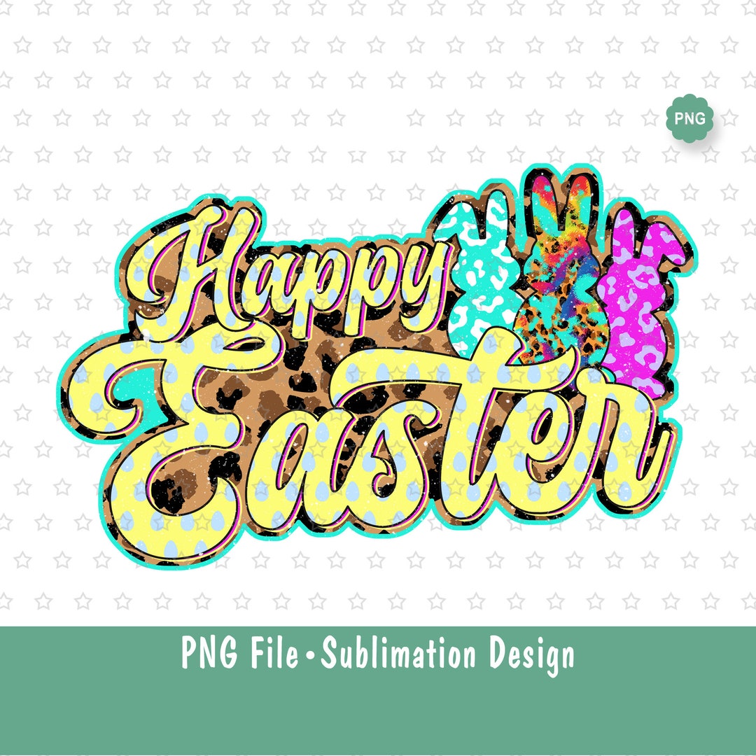 Happy Easter Bunny Leopard Png, Easter Rabbit Png, Hello Spring Png ...