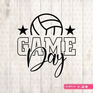 Game Day Volleyball Svg for Cricut, Volleyball Vibes Svg, Volleyball ...