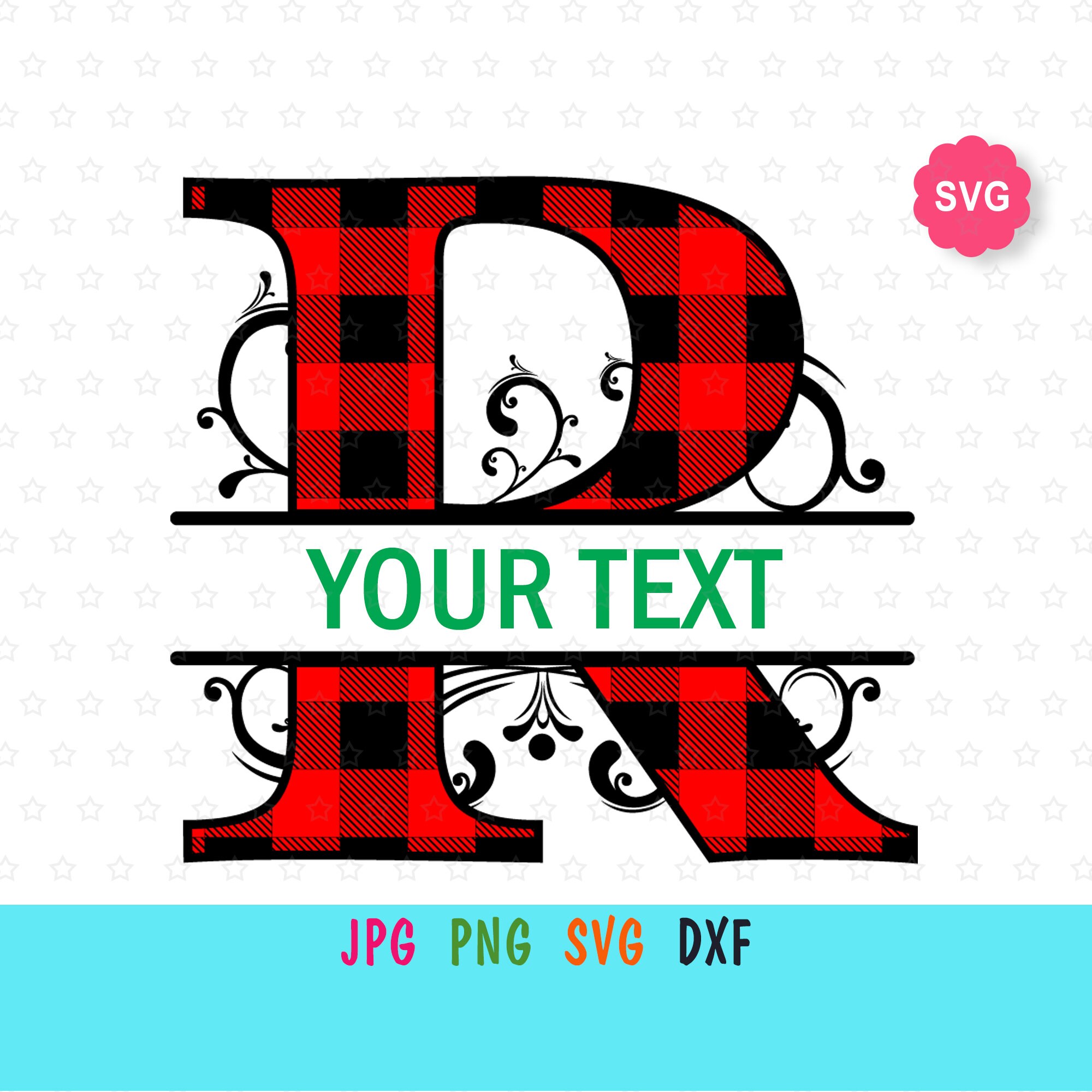 Split Monogram SVG for Cricut Letter R Monogram Print for - Etsy UK