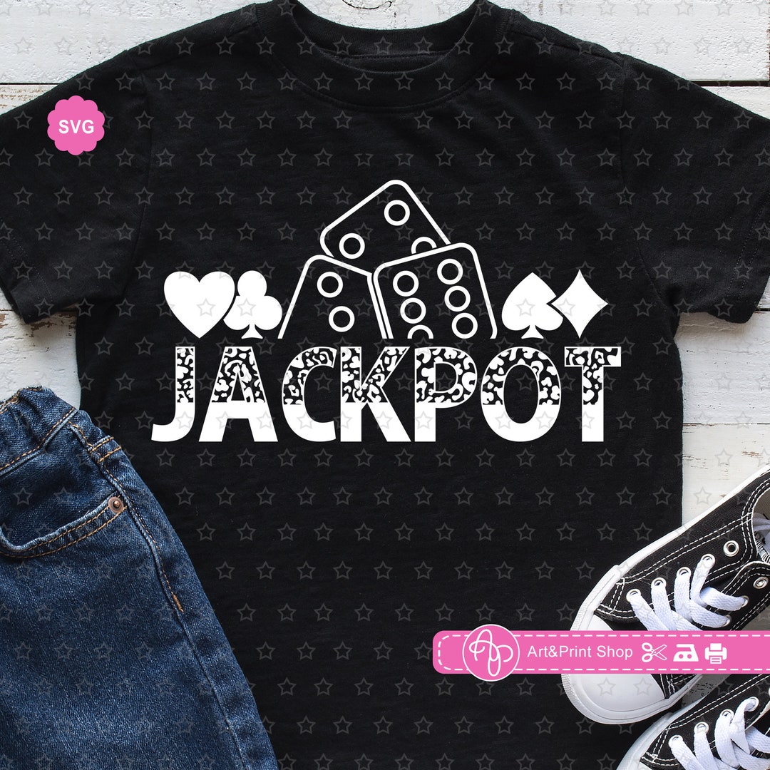 Jackpot Leopard Svg for Cricut, Casino Playing Card Svg, Las Vegas ...