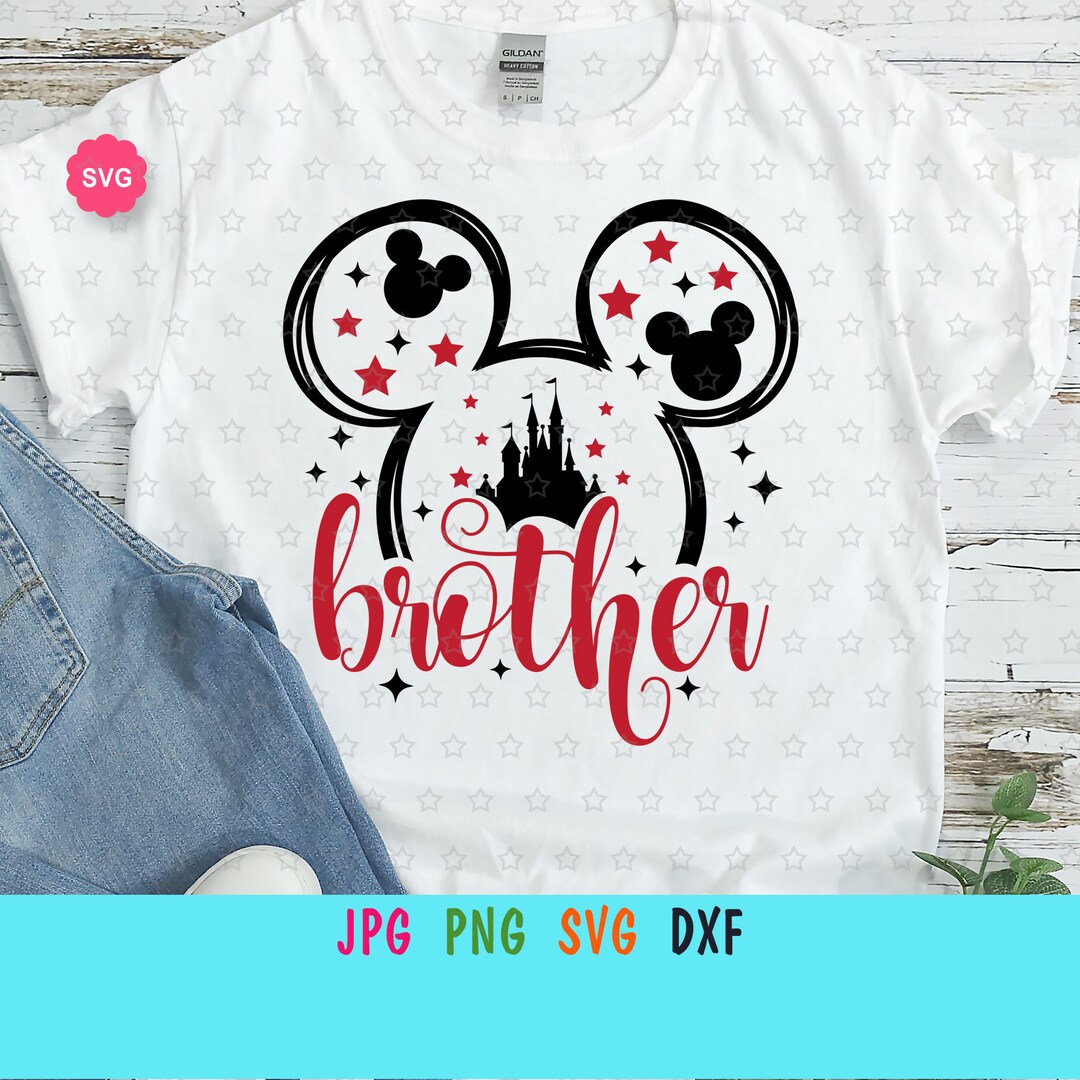 Mouse Brother Svg for Cricut, Brother Print for T-shirt, Brother Svg ...