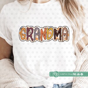 Fall Grandma Png, Hello Autumn Png, Fall Png, Floral Grandma Png ...