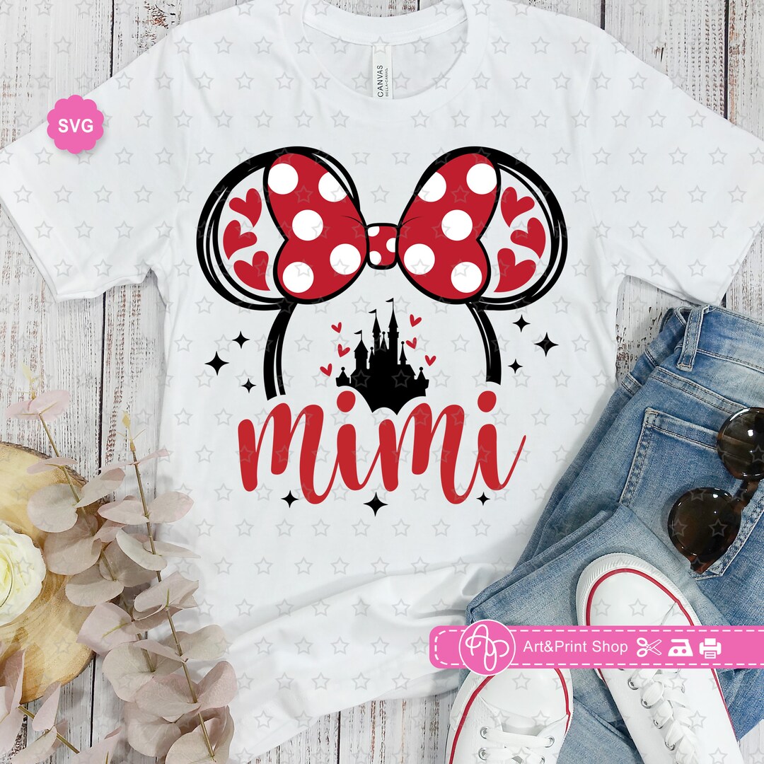 Mouse Mimi Svg for Cricut, Birthday Mimi Svg, Mouse Ears Svg, Mimi Svg ...