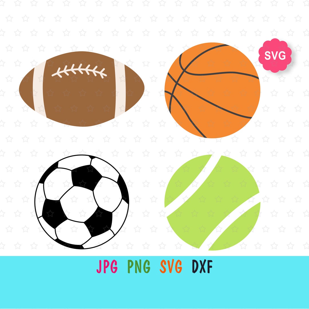 Sports Balls SVG for Cricut, Basketball SVG, Back to School Print for ...
