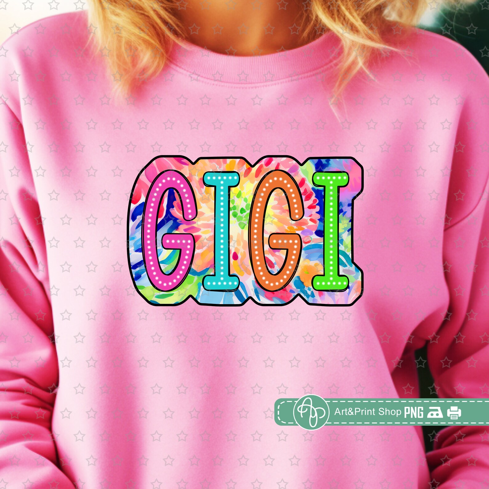 Gigi Png, Bright Paisley Floral Png, Floral Gigi Png, Bright Doodle Png ...