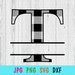 Split Monogram SVG for Cricut, Letter T Monogram Print for T-shirt ...