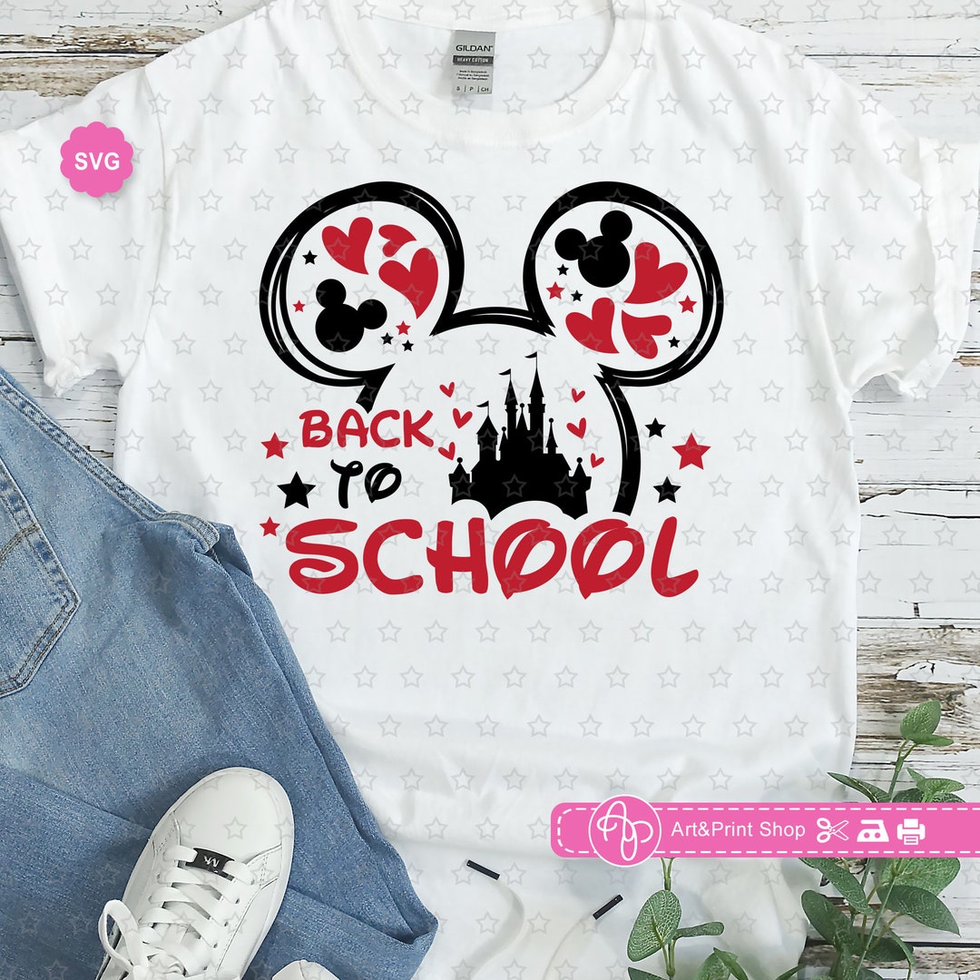 Mouse Back to School Svg for Cricut, School Shirt Svg, Teacher Trip Svg ...