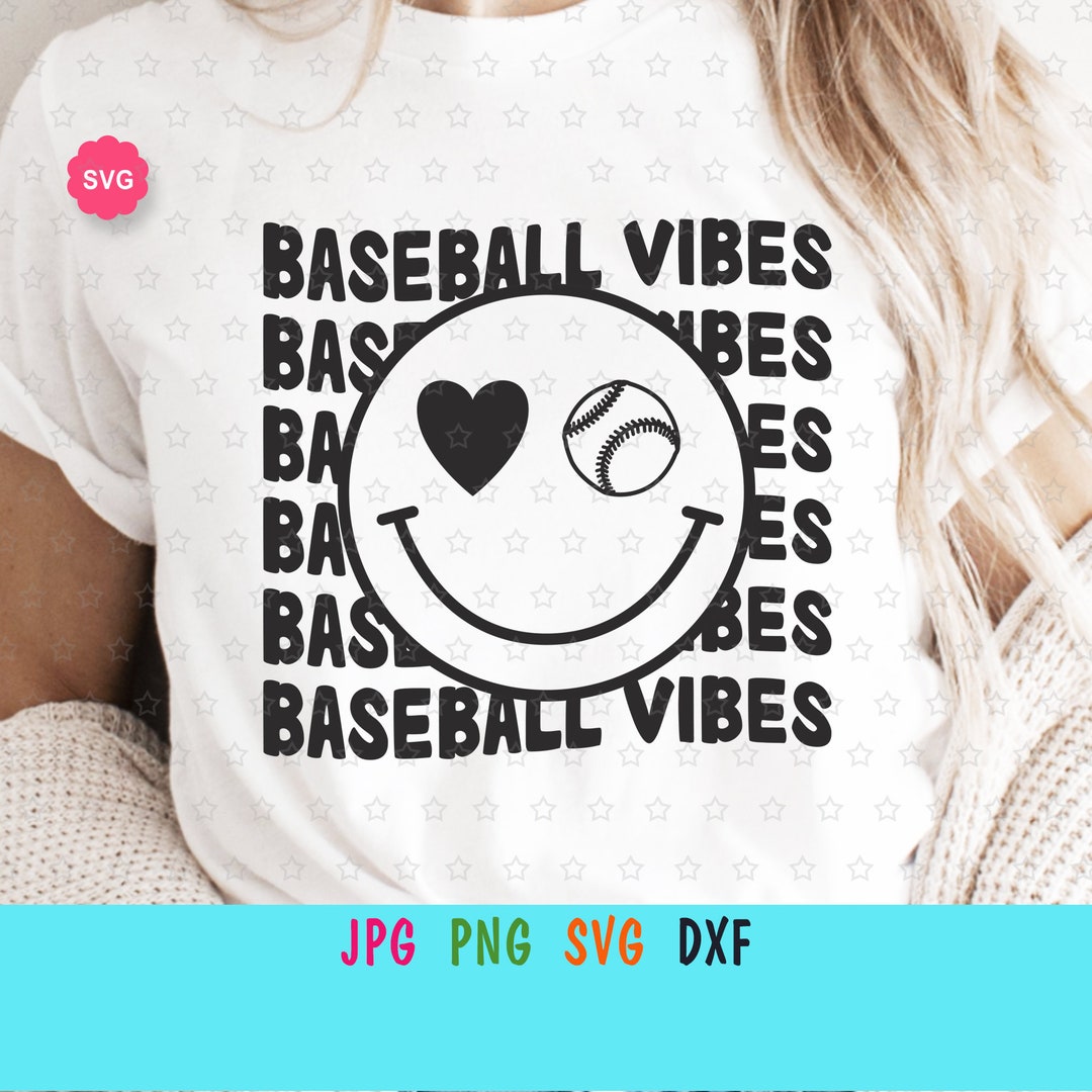 Baseball Vibes Svg, Baseball Season Svg, Game Day Svg, Sport Svg ...
